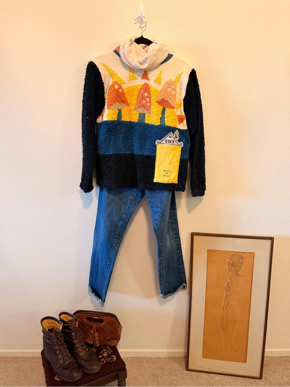The House Of Bean Co | Sweaters | The House Of Bean Playful Mushroom ...